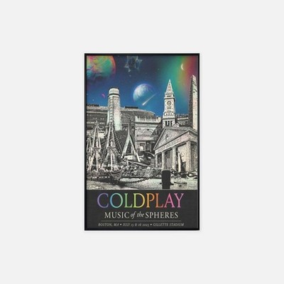 Coldplay Boston The Spheres Limited Edition Tour Poster Home Decor 11 ...