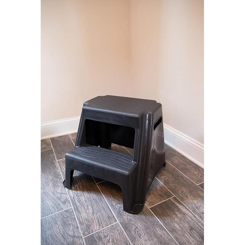Lightweight 2-Step Stool Non-Slip Treads Portable Safe Sturdy Step ...