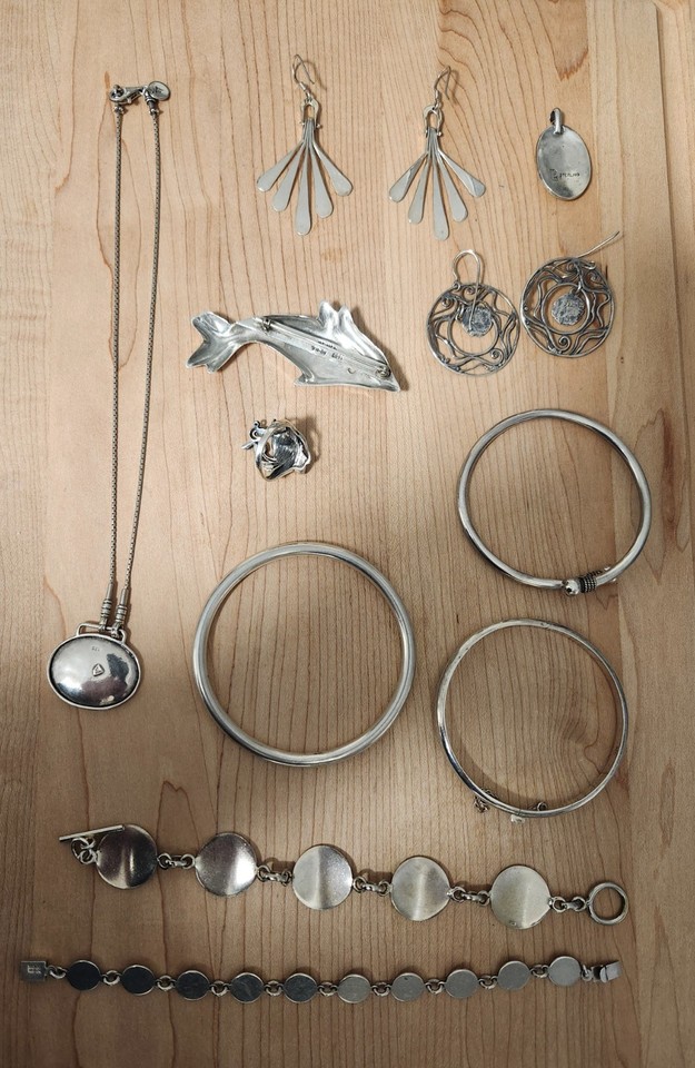 127 Gram Sterling Silver 925 Jewelry Lot Wear Or Scrap Investment | eBay