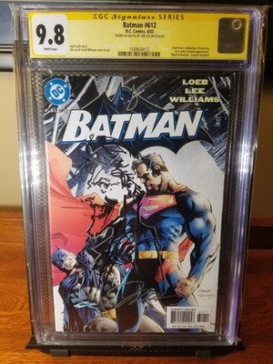 Batman 612 CGC 9.8 Signed Original Joker Sketch Jim Lee Remarque ...