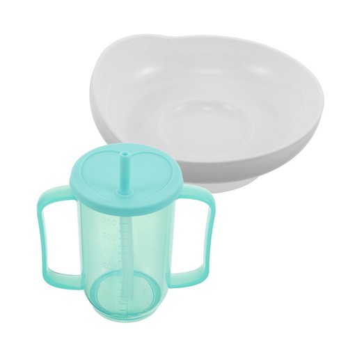 Adult Sippy Cup Set Elderly Water Bottle Adaptive Eating Utensils | eBay