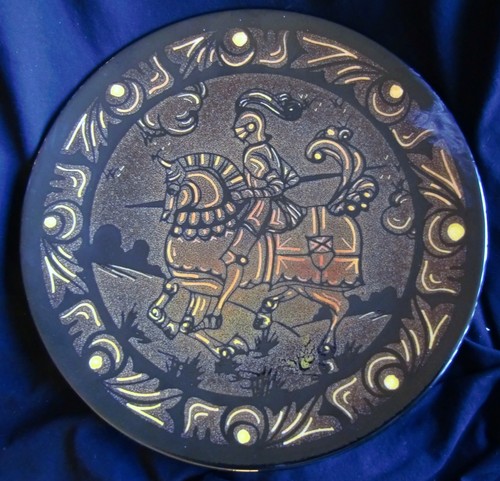 POOLE AEGEAN Knight Charger - 35cm diameter - signed Davis in VGC | eBay