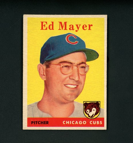 Ed Mayer 1958 Topps - Chicago Cubs #461 NM+ | eBay