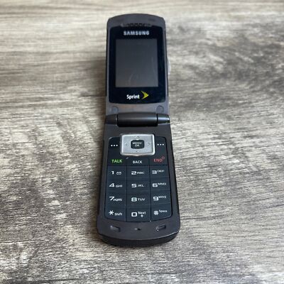 Samsung SPH-M320 Red 1.8" TFT LCD 0.3 MP Bluetooth Sprint Cellular Flip ...