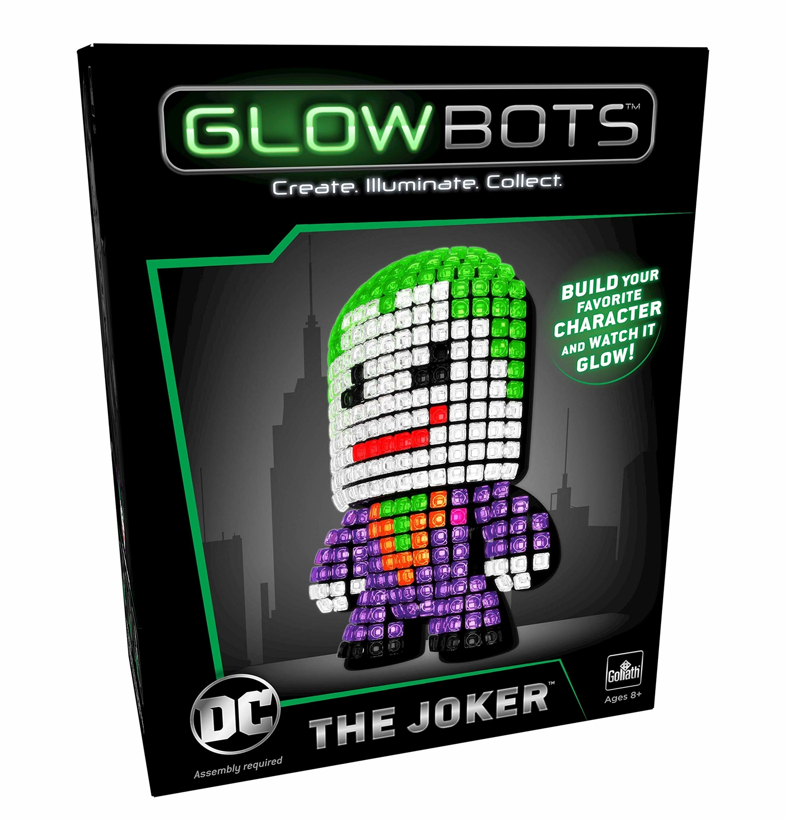 Glowbots DC Comics Joker by Goliath Illuminated Color Changing LED New ...
