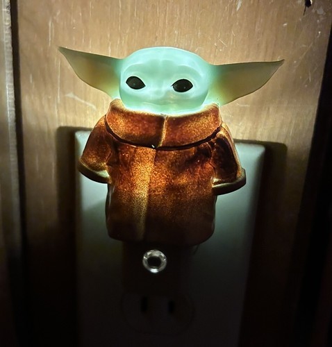 Baby Yoda Nightlight Plug In Star Wars Mandalorian LED Grogu | eBay