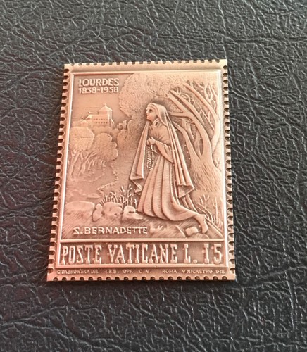 VATICAN POST POSTE VATICANE LOMBARDO MINT SILVER 999 STAMP INGOT 18.4 ...