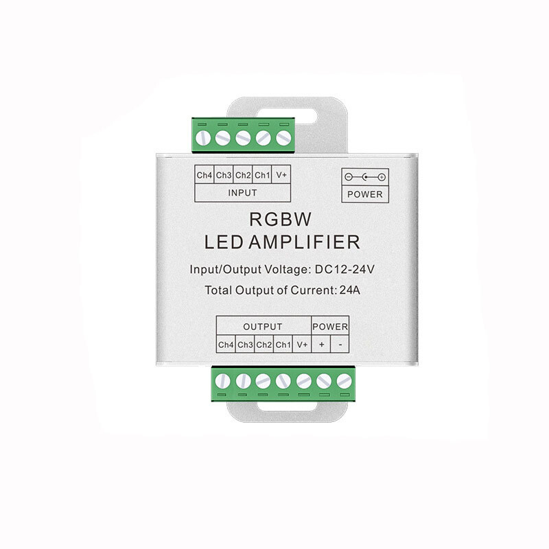 DC12-24V RGB RGBW LED Strip Light Amplifier Output for 5050 3528 Tape ...
