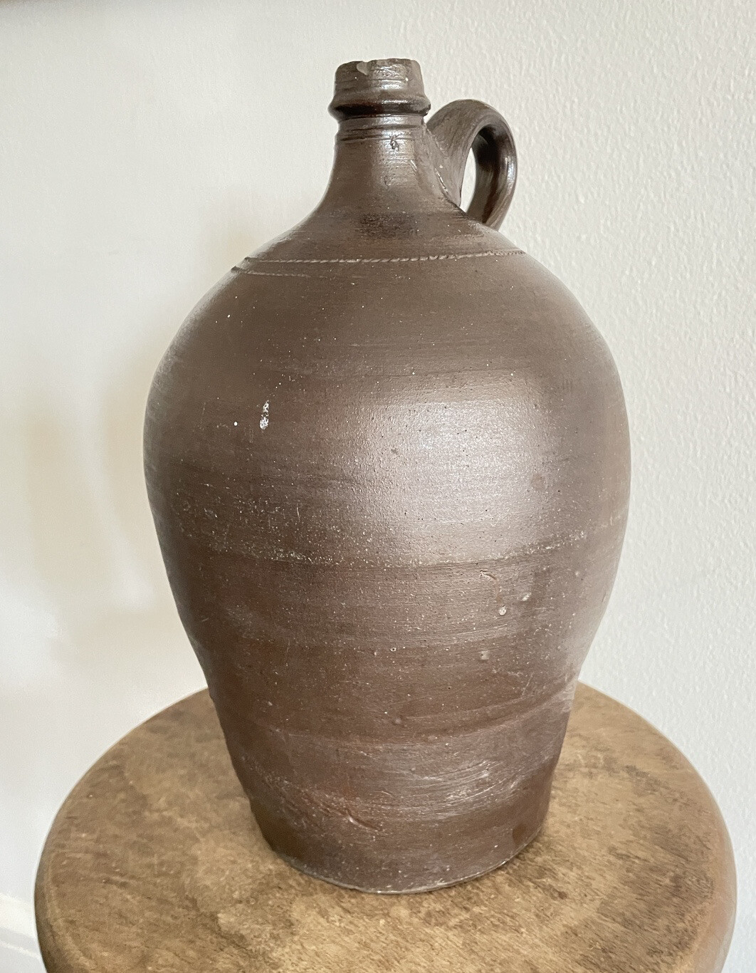 19th Century 1G French Brown Jug Decorated w Handle | eBay