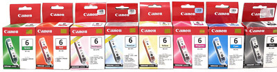 Canon BCI-6 Kit 8 Colours BK/C/M/Y / PC / Pm / R/G Pixma iP8500/i9950 ...