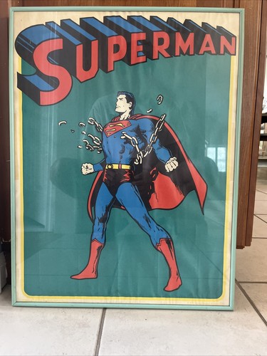 SUPERMAN 1975 Commercial Poster National Periodical Publications 18x24 ...