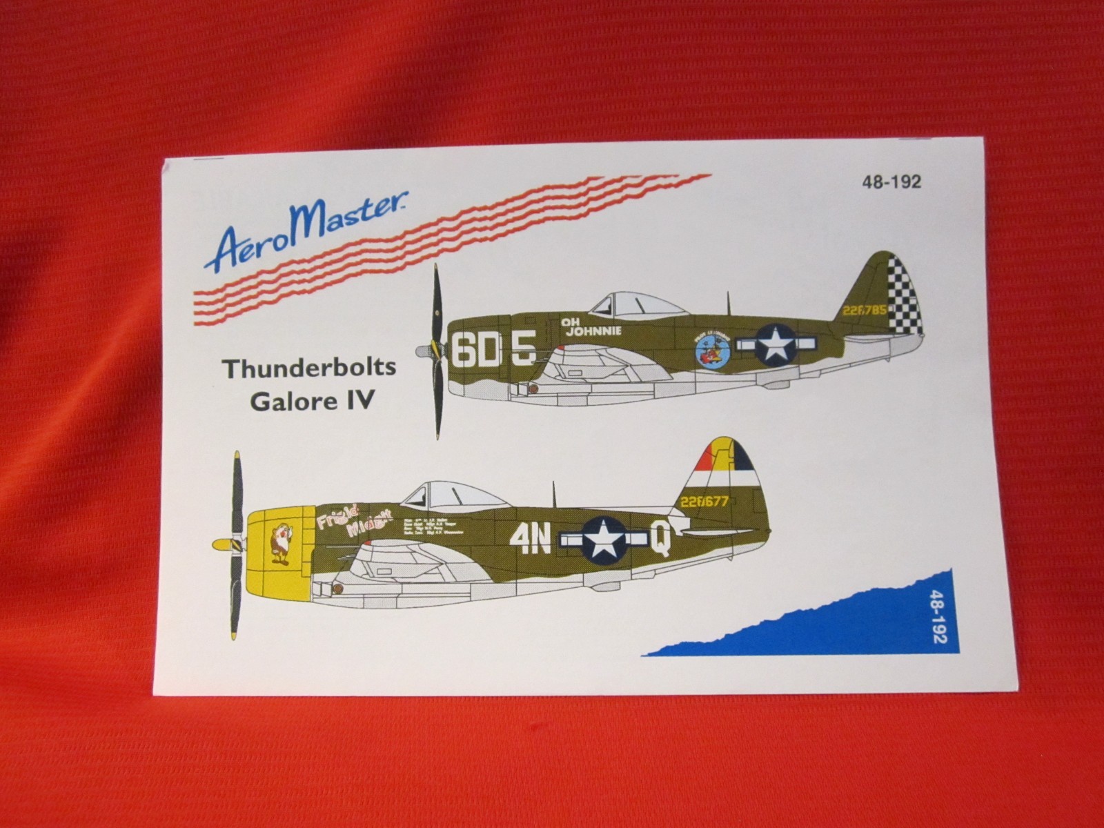 1/48 Aeromaster 48-192 Decal P-47D Thunderbolts Galore Pt IV MOH Ray ...