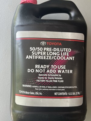 1 Gal Genuine Toyota/ Lexus Antifreeze Coolant 50/50 OEM | eBay