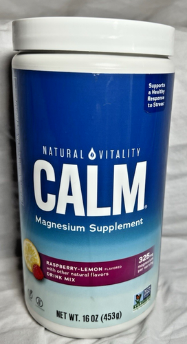 Natural Vitality Calm Magnesium Supplement Powder - Raspberry Lemon ...