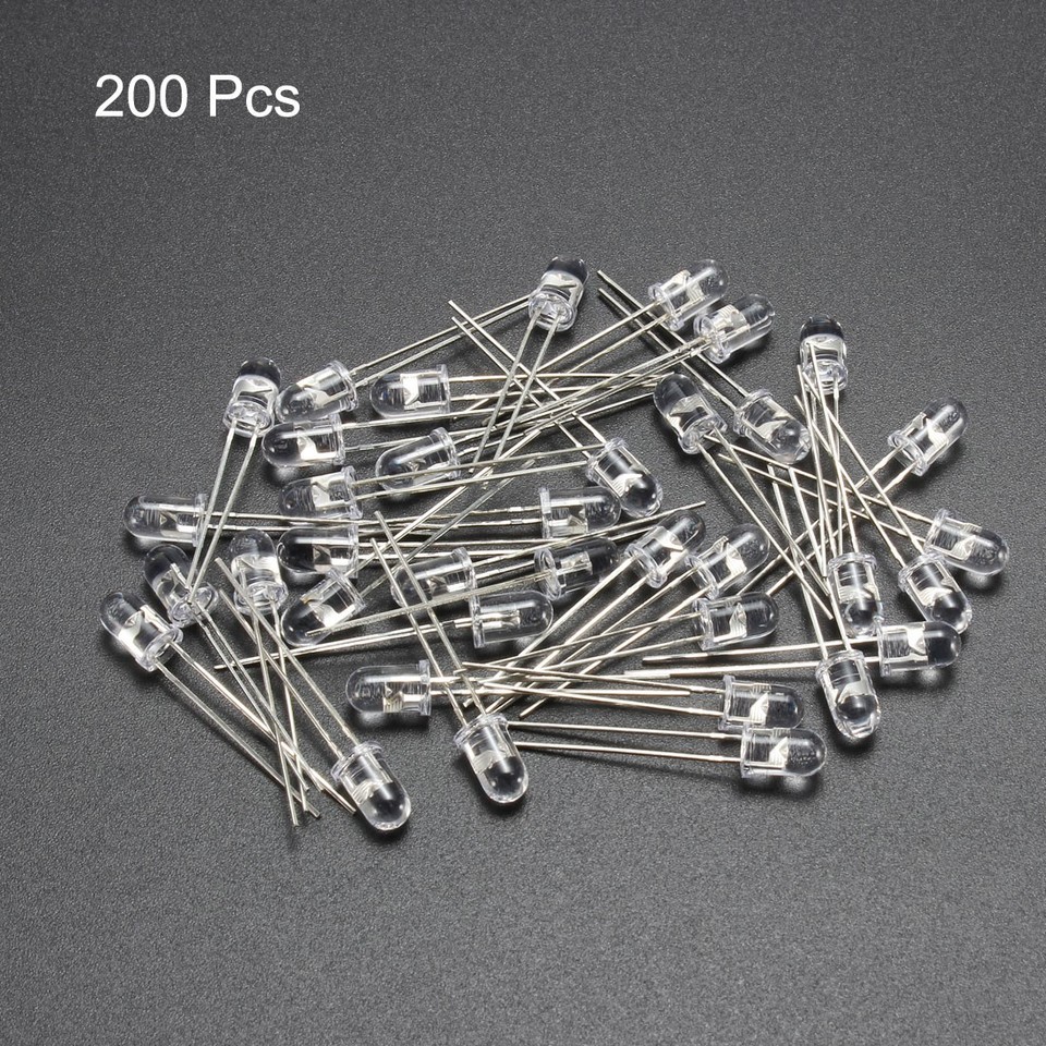200pcs Photodiodes Light Sensitive Sensors,5mm Clear Round Head ...