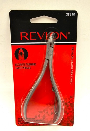 Revlon Accurate Trimming Stainless Steel Cuticle Nippers 1/2 Half Jaw ...