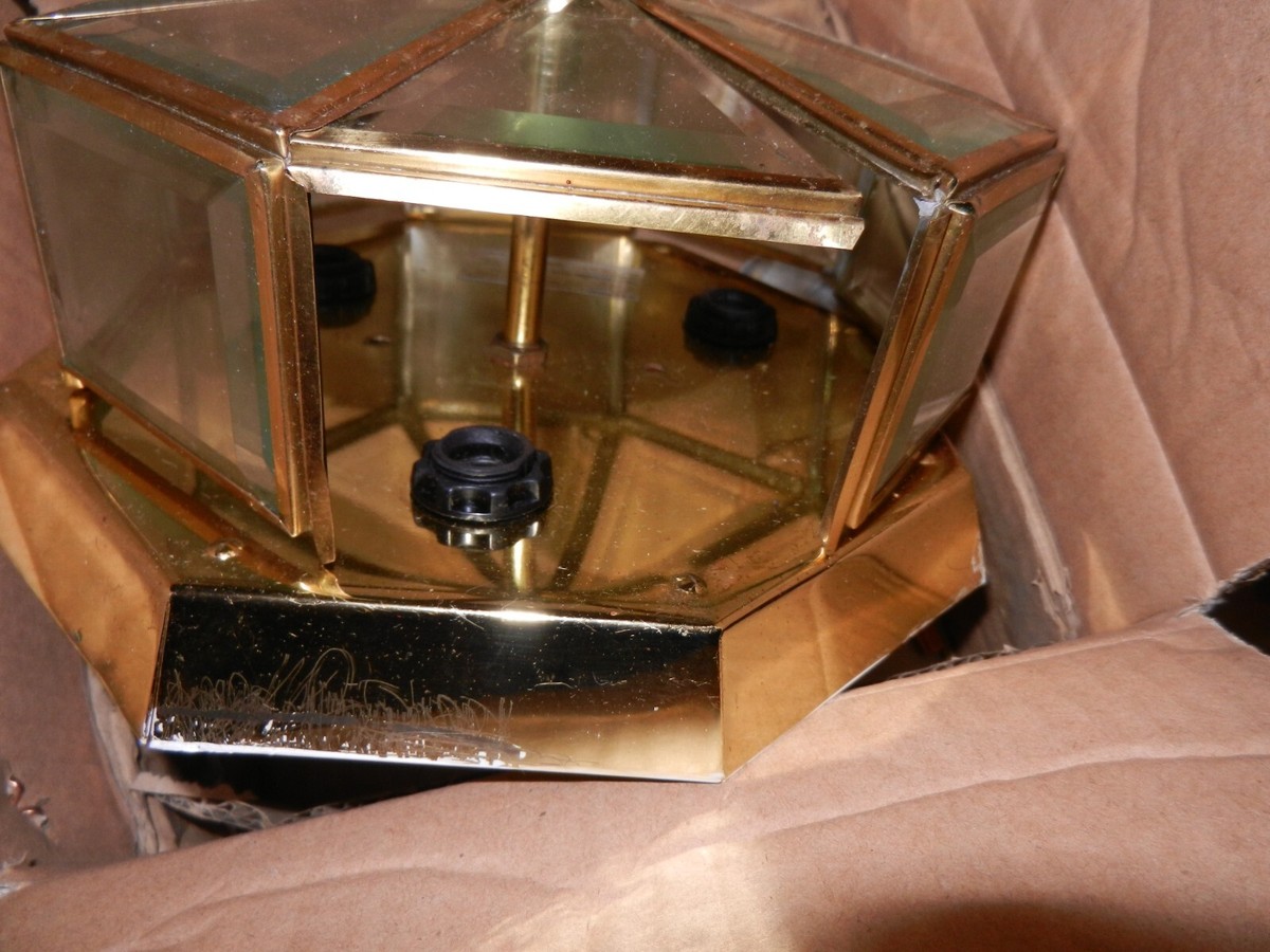 Octagon Brass Ceiling Light Fixture Putney Ceiling Light | CHARLES