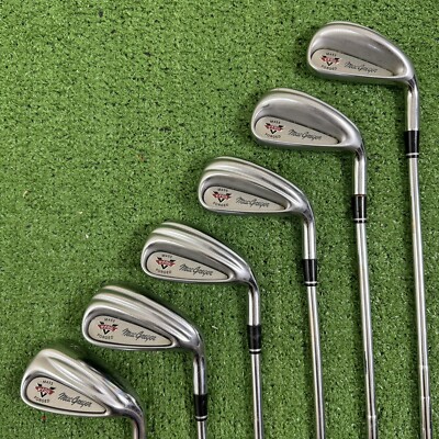 READ Macgregor V-Foil M455 Forged Iron Set 3-8 Irons Regular Flex Steel ...