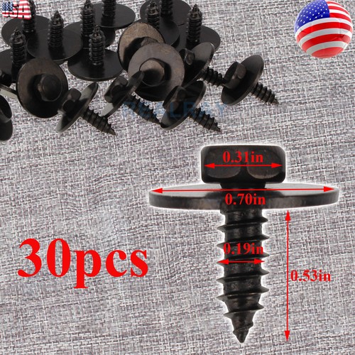 30pcs Hex Head Screw Bolt Fender Liner Under Cover Retainer For BMW ...