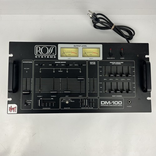 VINTAGE ROSS MODEL DM-100 DJ STEREO MIXER | eBay