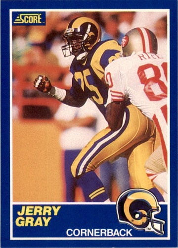 1989 SCORE JERRY GRAY LOS ANGELES RAMS #25 | eBay