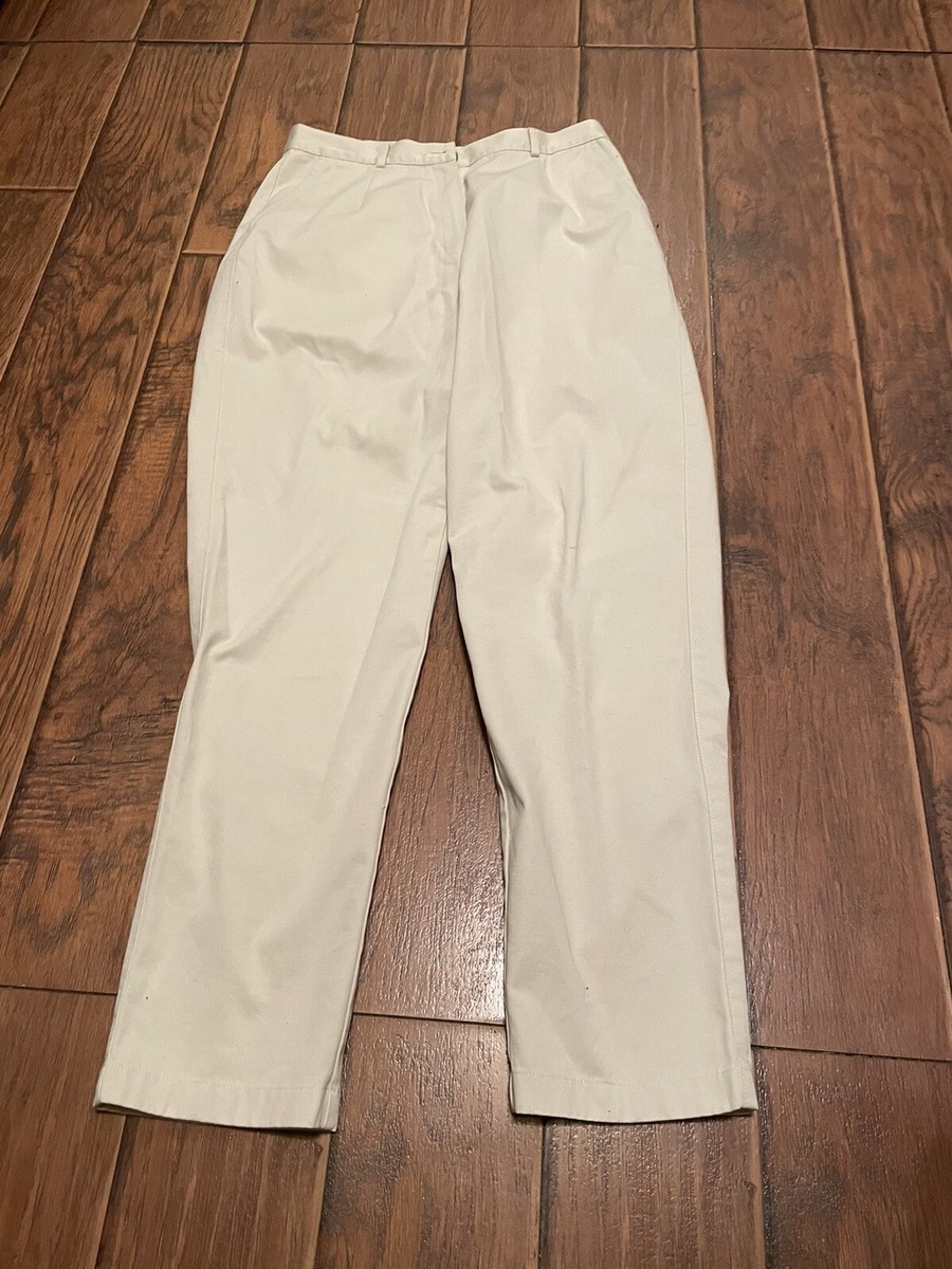 LL Bean Original Fit Womens Size 10 Reg Beige Bayside Chino LL Bean Original Fit Womens Size 10 Reg Beige Bayside Chino