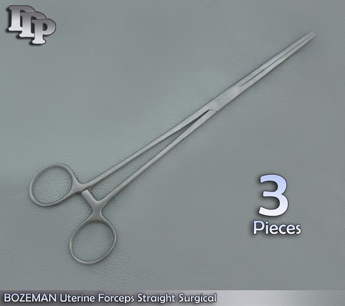 3-BOZEMAN Uterine Forcep Ob/Gyn Surgical Instruments 10" STRAIGHT | eBay
