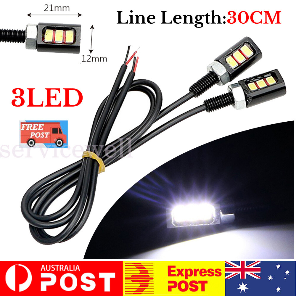 4PCS LED License Number Plate Light Screw Bolt Bulbs SMD For Car ...