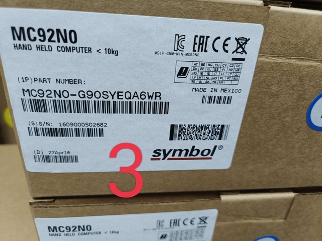 LOT of FIVE (5) Zebra MC92N0-G90SYEQA6WR GRADE "A" Mobile Barcode ...