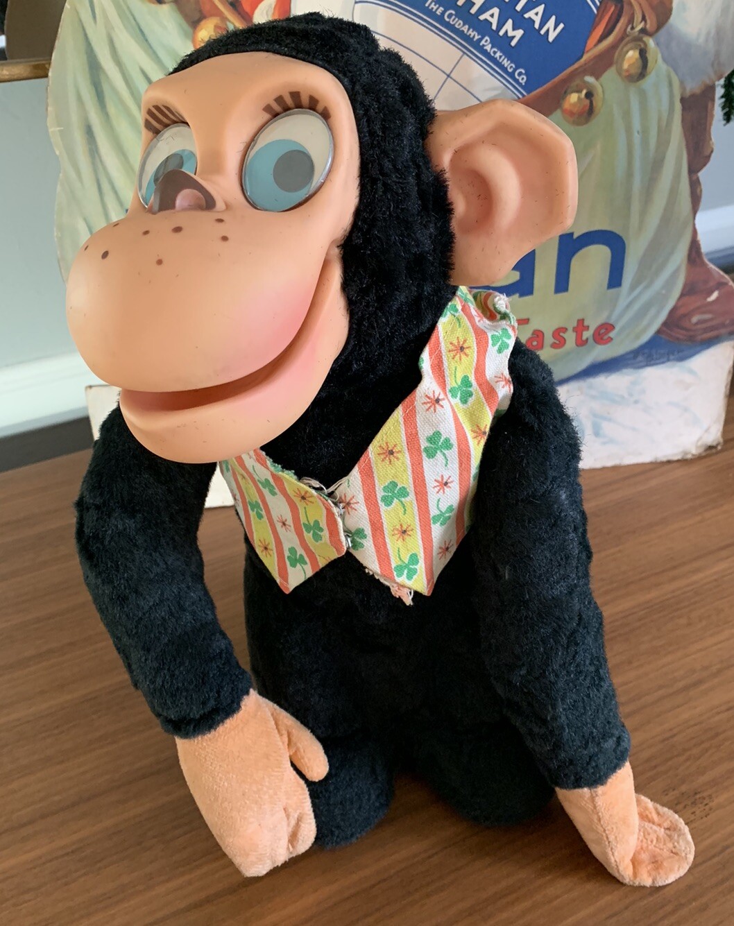 1964 CHESTER O'CHIMP Mattel Talking Rubber Face Monkey Works- Original ...