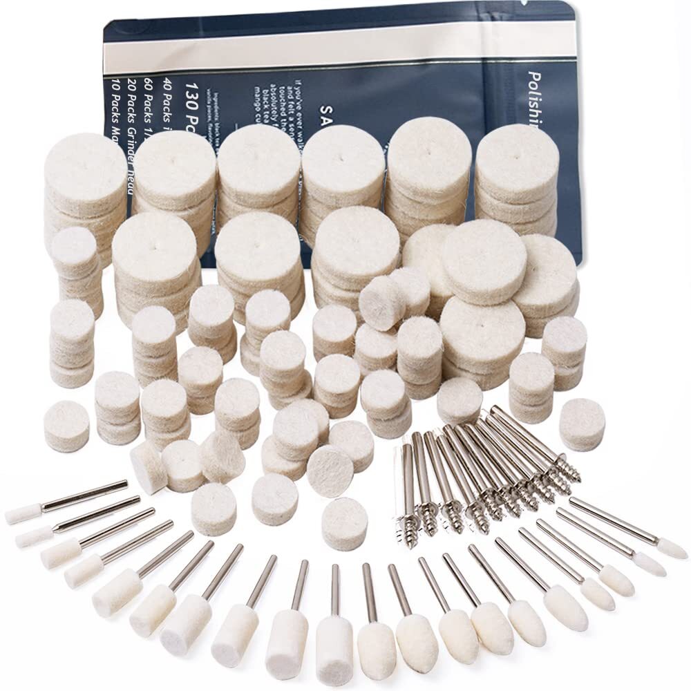 Polishing Buffing Wheel Set for Dremel Polishing Kit with 1/8" Shank ...