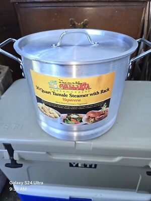 20 Quart Tamale Steamer with Rack Aluminum Stock Pot | eBay