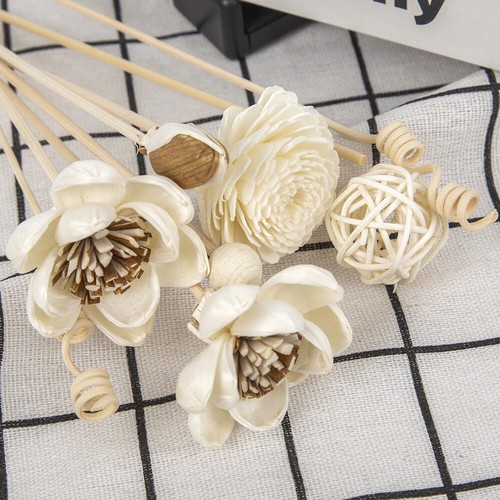 8Pcs Flowers Diffuser Rattan Reed Sticks Refills Bathroom Fragrance ...