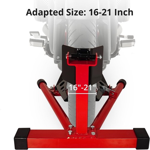 1500Lb Capacity Motorcycle Stand Wheel Chock Adjustable For 16''-21 ...