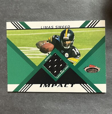 2008 Topps Stadium Club Impact Relics /1349 Limas Sweed #IR-LS Rookie ...