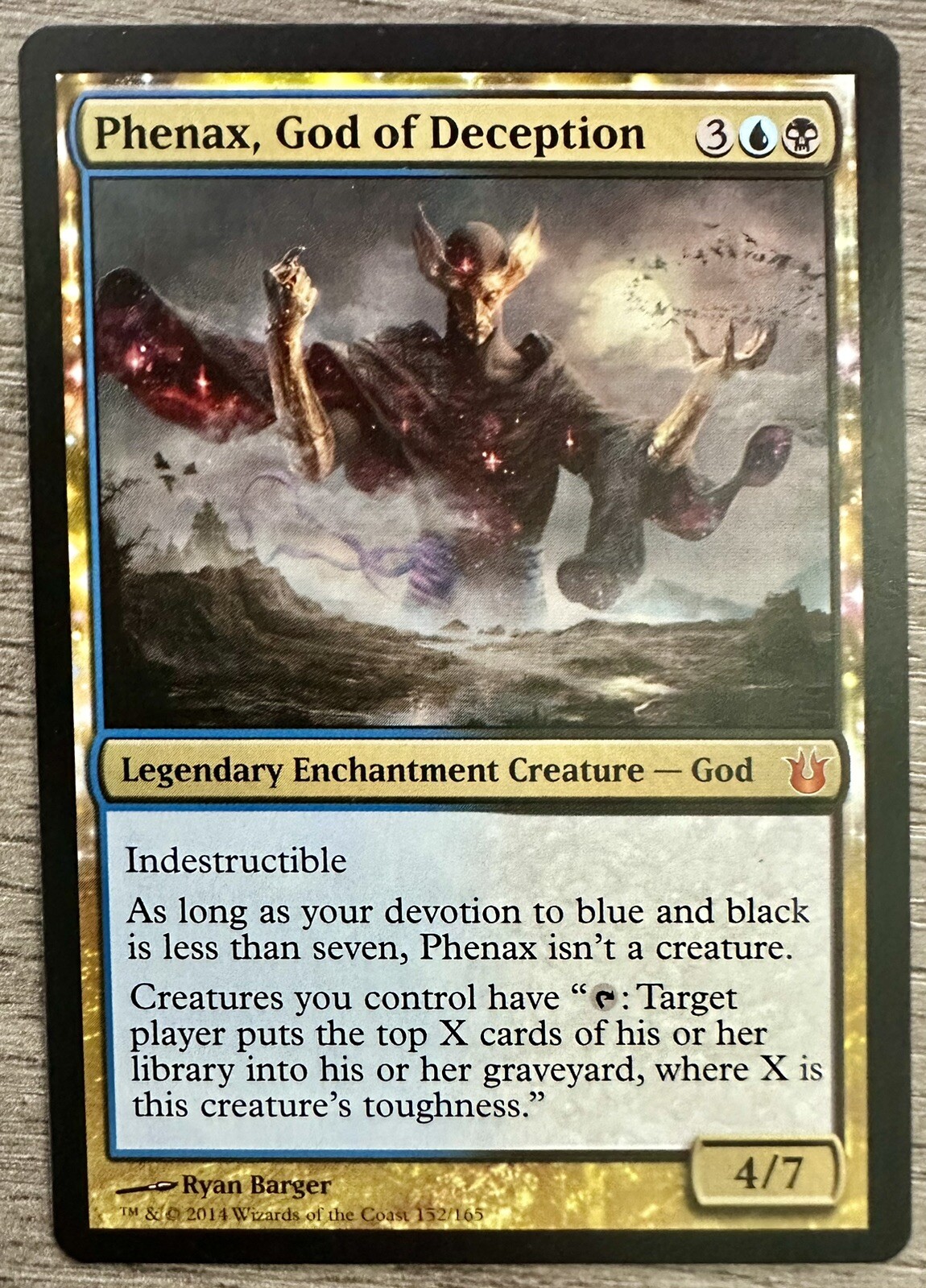 MTG Magic The Gathering Phenax, God Of Deception Born Of The Gods Rare ...