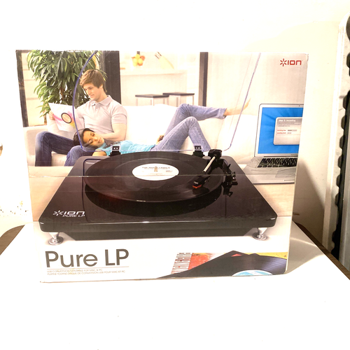 ION Profile Pro USB Turntable w/Input 1 Vinyl Record Music transfer mp3 ...