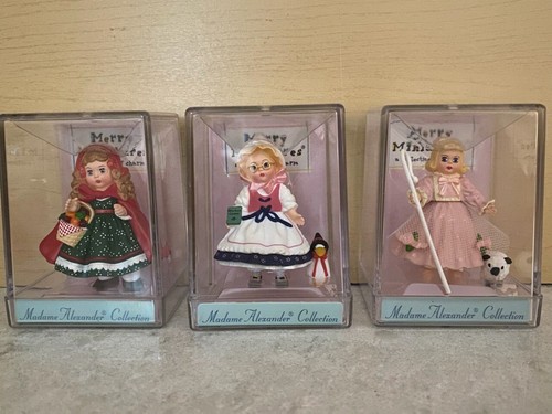 Hallmark Merry Miniatures Madame Alexander 3 Doll Nursery Rhyme Set Bo ...