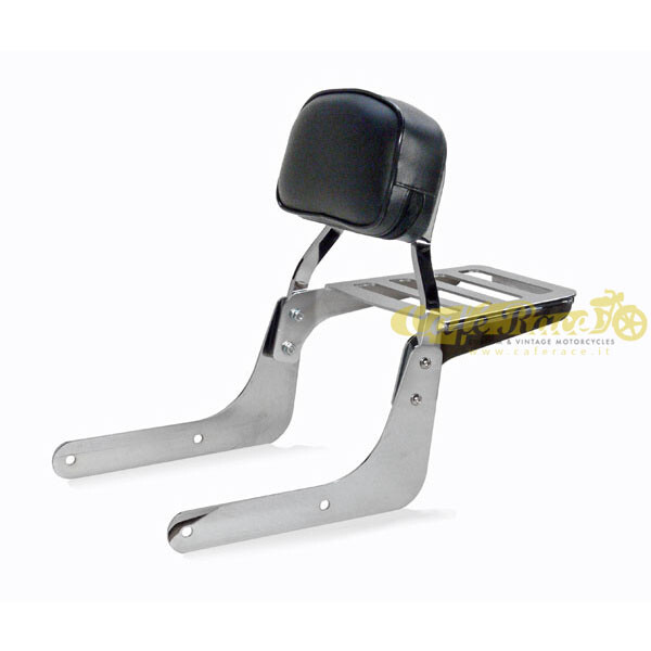 Low Chrome Spaan Backrest with Luggage Rack for Victory Judge | eBay