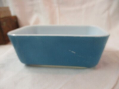 Vintage Pyrex blue Refrigerator Dish 0502 | eBay