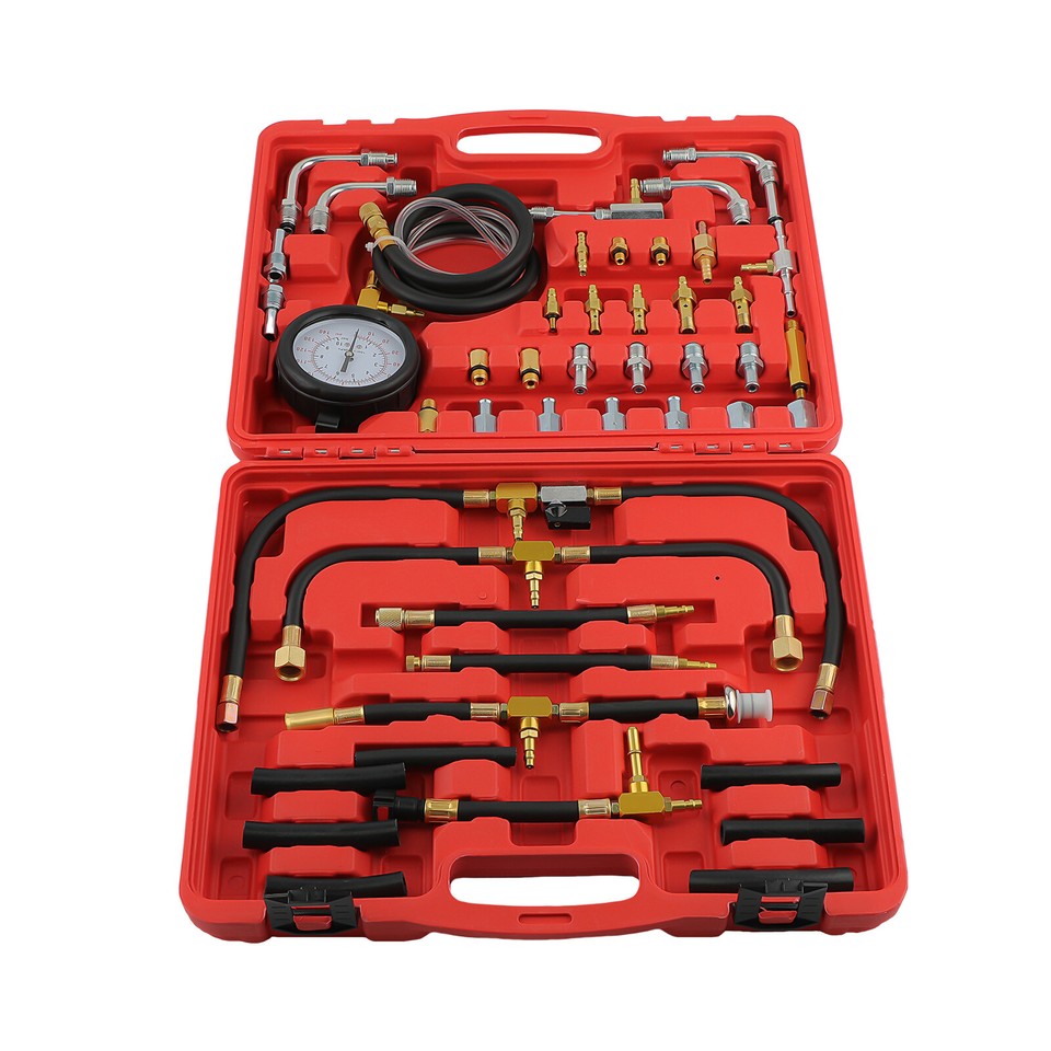 Universal Fuel Injection Gauge Pressure Tester Adapters Pump Tool 140 ...