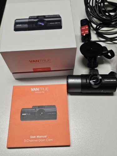 Vantrue OnDash N4 Black 4K 3 Channel Dash Camera With User Manual | eBay