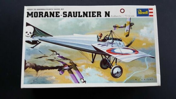 Vintage Revell Ww1 RFC Morane-saulnier Aircraft Model Kit 1/72 for sale ...