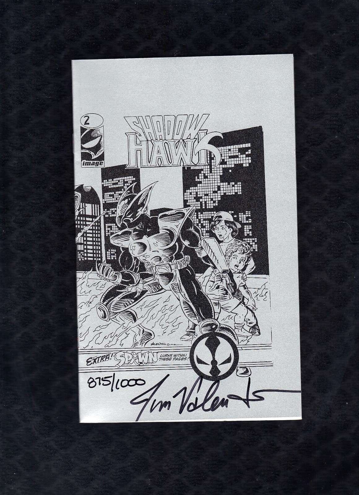 SHADOW HAWK Ashcan #2, Image, SIGNED by Jim Valentino 875/1000 Spawn ...