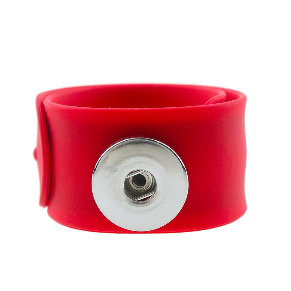 Kids Silicone Slap Bracelet Snap Jewelry Fits 18-20MM Ginger Charm Snap ...