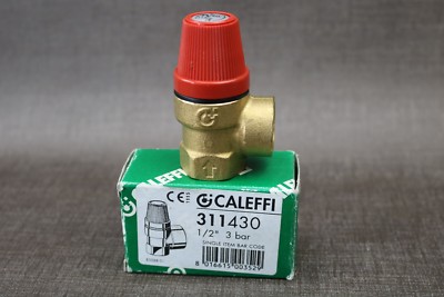 Caleffi Pressure Relief Valve 1/2" Female 3 Bar 311430 (K169) | eBay UK