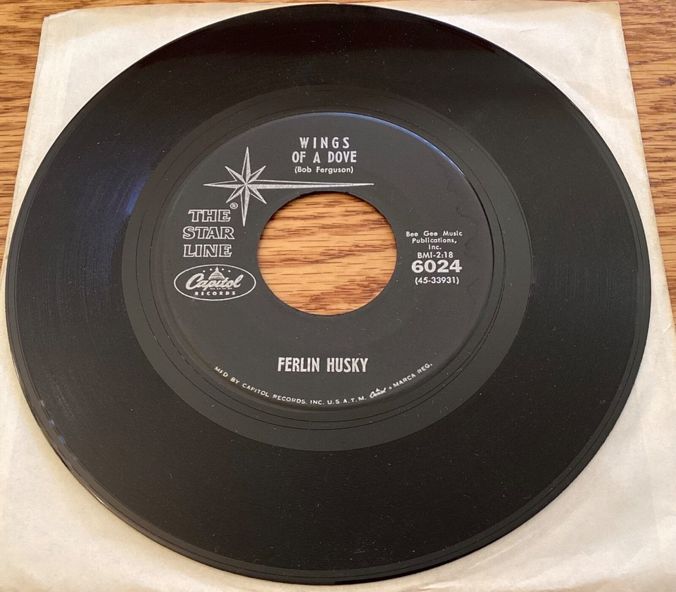 Ferlin Husky “Gone / Wings Of A Dove” 7" 45 rpm record 6024 | eBay