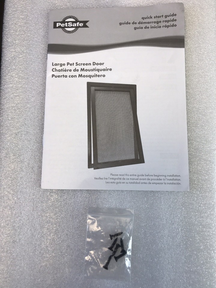 PetSafe Large Pet Screen Door Flap Assembly 9-1/2" x 11-1/2" Dogs Up to ...