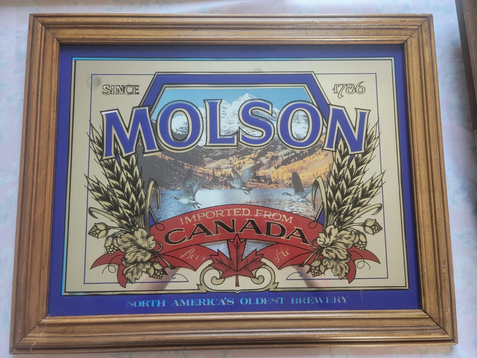 Vintage 1980s MOLSON CANADIAN BEER Mirror Bar Sign | eBay
