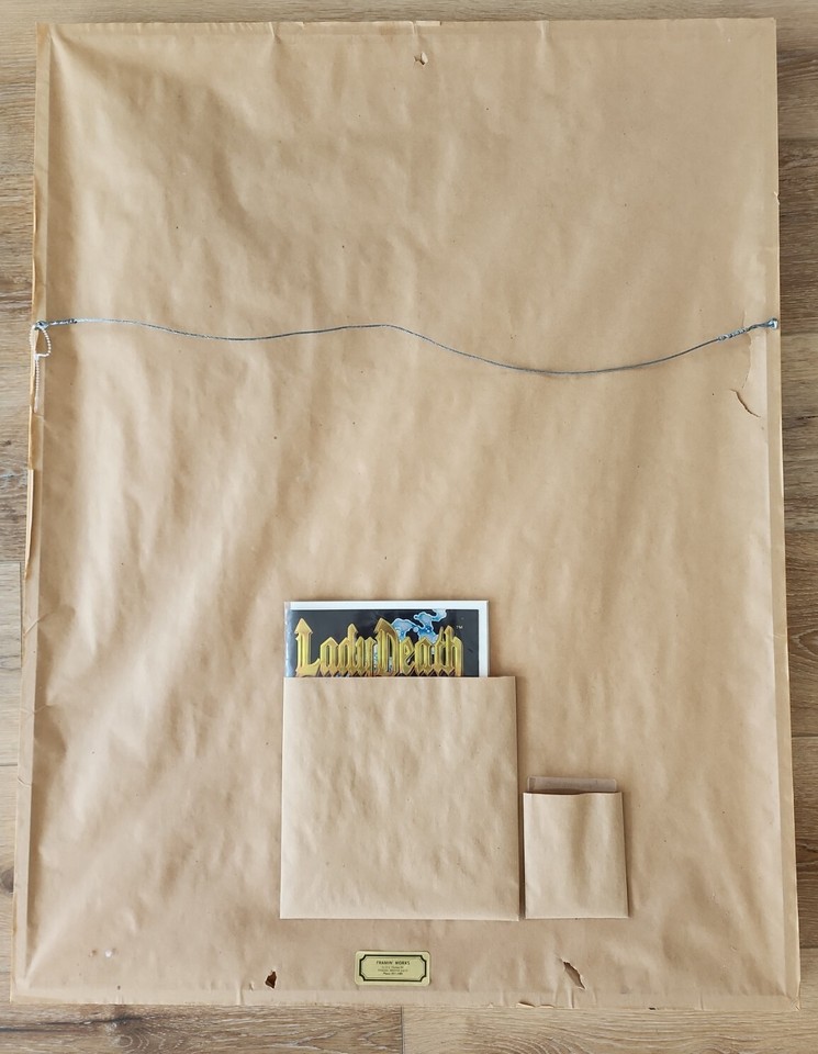 FRAMED 1995 Krome LADY DEATH Chromium Hologram Poster CHAOS + Comic ...